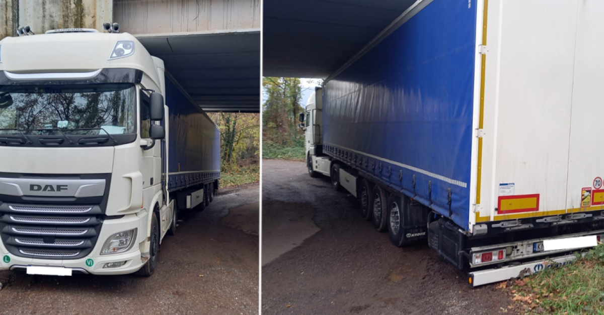 Calcola male l'altezza e il tir rimane incastrato nel sottopassaggio ...