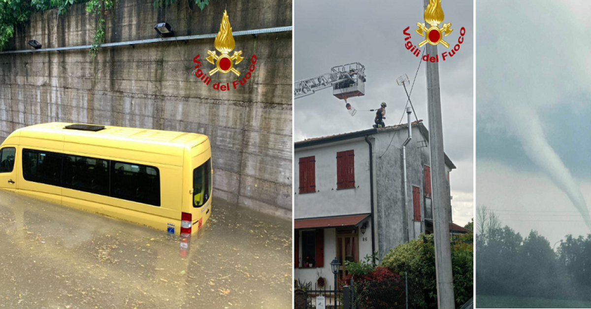 Dai tetti scoperchiati alle strade allagate (con tanto di pulmino della scuola sott'acqua): il ...