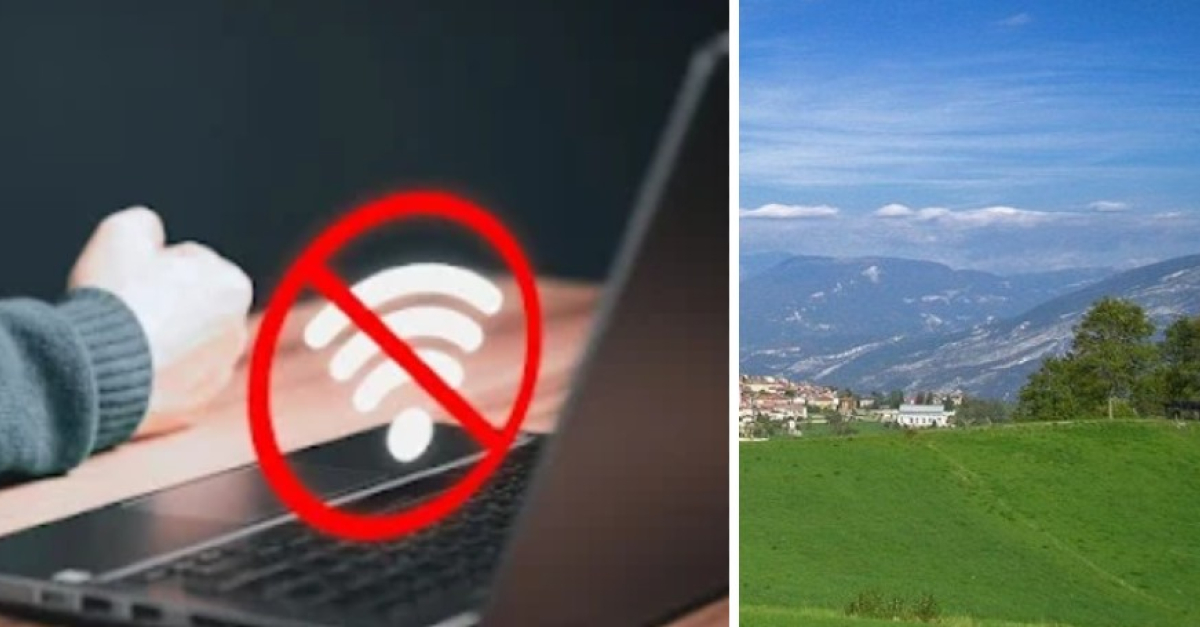Un'intera località senza linea telefonica e connessione internet ...