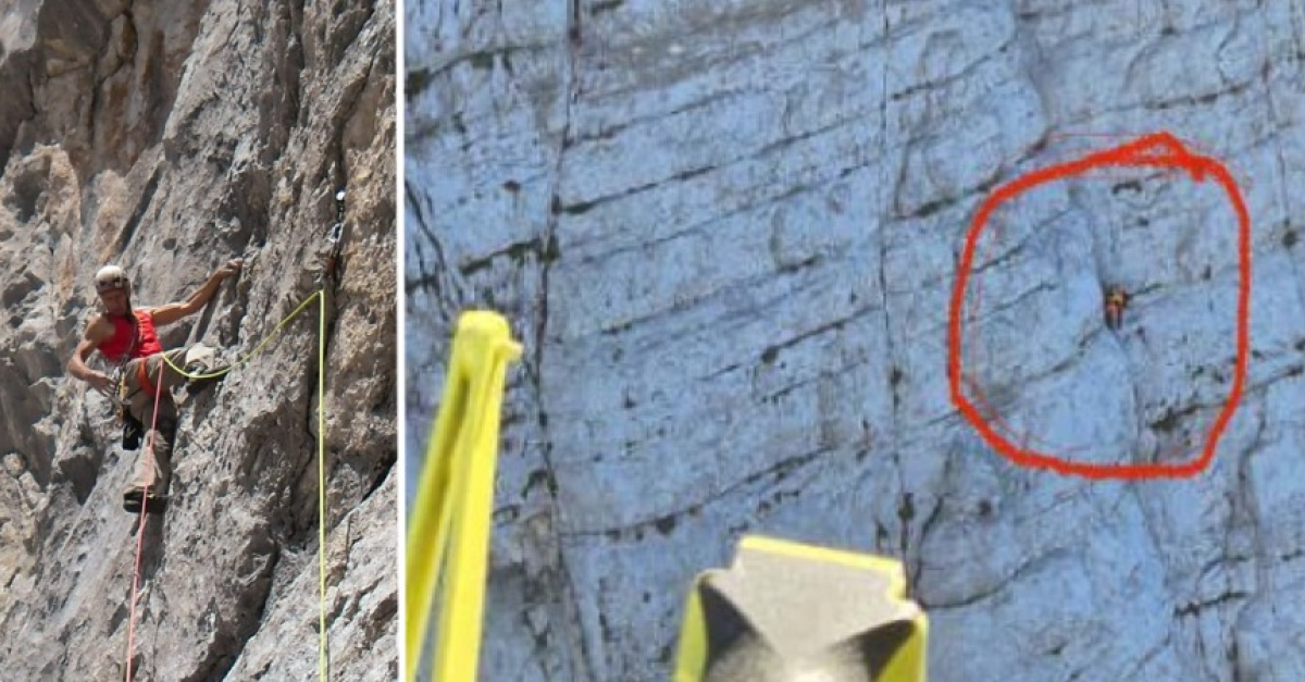 Un pilastro di roccia cede e l'esperto alpinista precipita per diversi ...