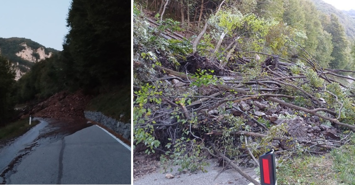 Tre frane in tre chilometri: alberi, fango e terra piombano sulla ...