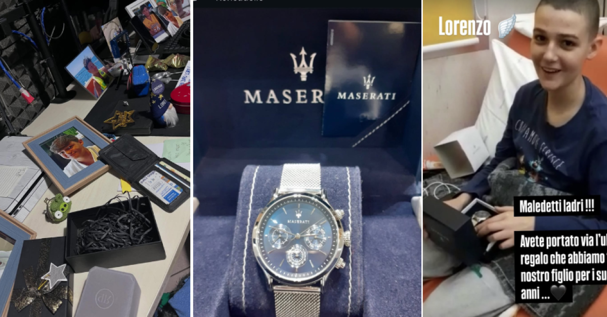 "Quell'orologio lo avevamo regalato al nostro Lorenzo per i suoi 15 ...
