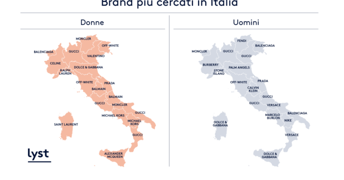 Quali sono le marche di moda più amate nelle diverse regioni? In ...