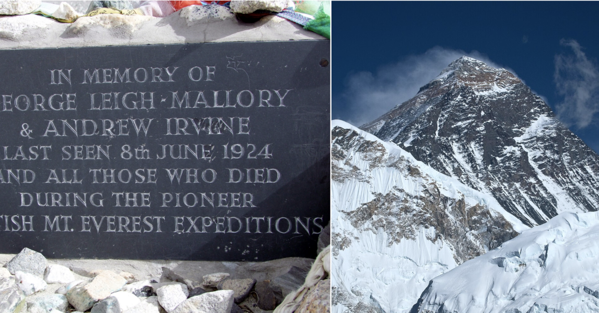 Dopo cento anni sono stati ritrovati i resti di Andrew Irvine sotto la ...