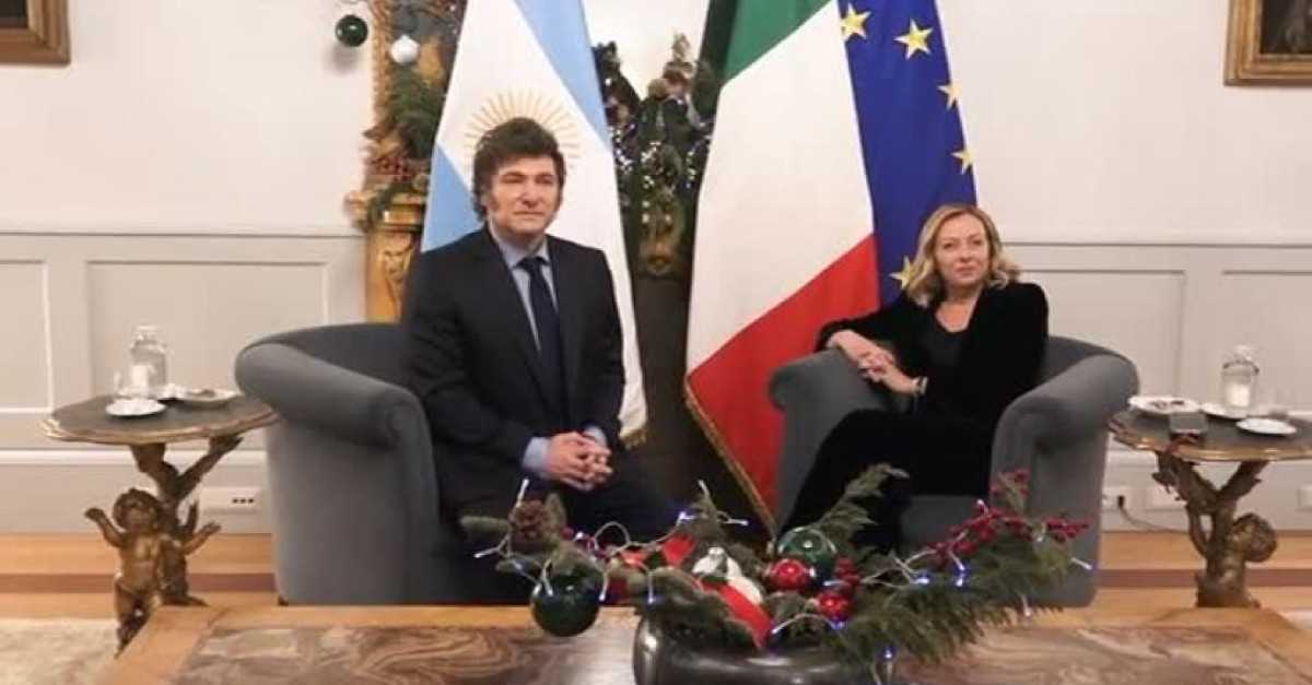 IL VIDEO. La premier Meloni riceve Milei a Palazzo Chigi - il Dolomiti