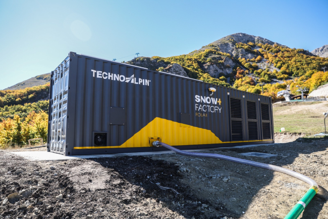 Dal container alla pista, a Ovindoli c'è già la neve prodotta con la "snow factory" (FOTO e ...